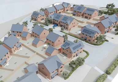 Housing model for national house builder – 1:150 Scale