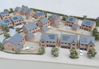 Housing model for national house builder – 1:150 Scale